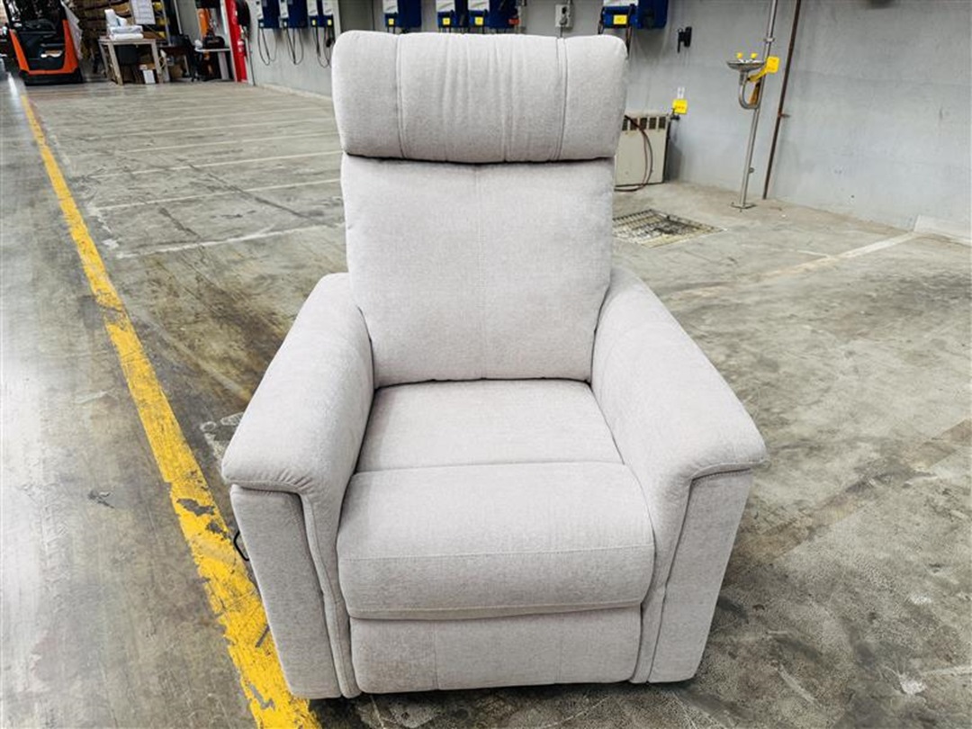 Light Grey Fabric Dual Motor Lift Chair - Seconds Furniture